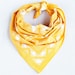 Yellow Bandana, Bandana for Women, Geometric Print Scarf, Hand Printed ...