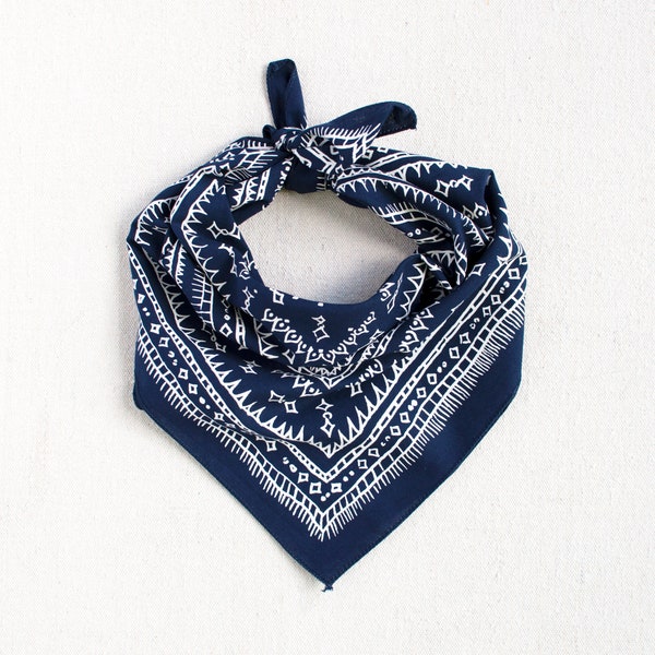Blue Bandana - Etsy