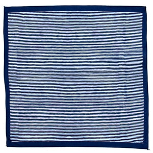 Navy Striped Bandana, 100% Cotton Made in USA, Bandana for Women ...