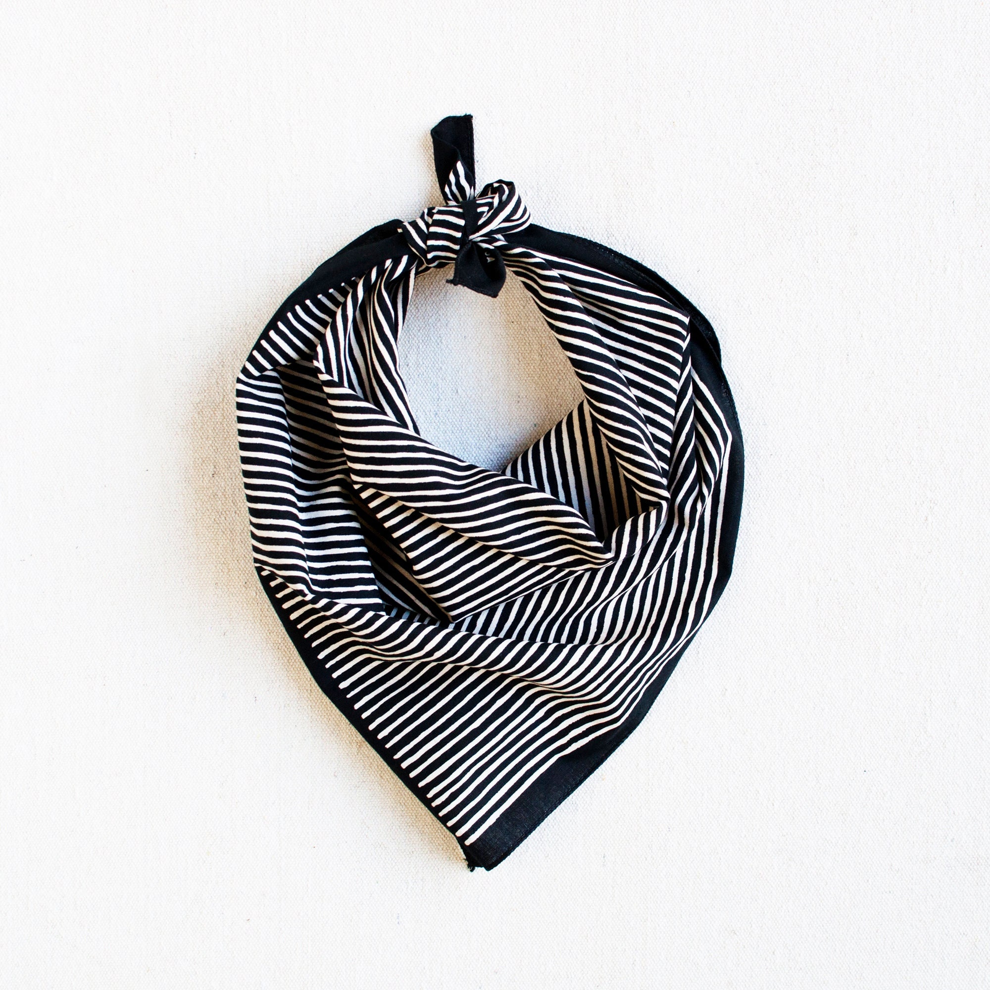 Black Bandana for Men and Women Striped Scarf Geometric - Etsy