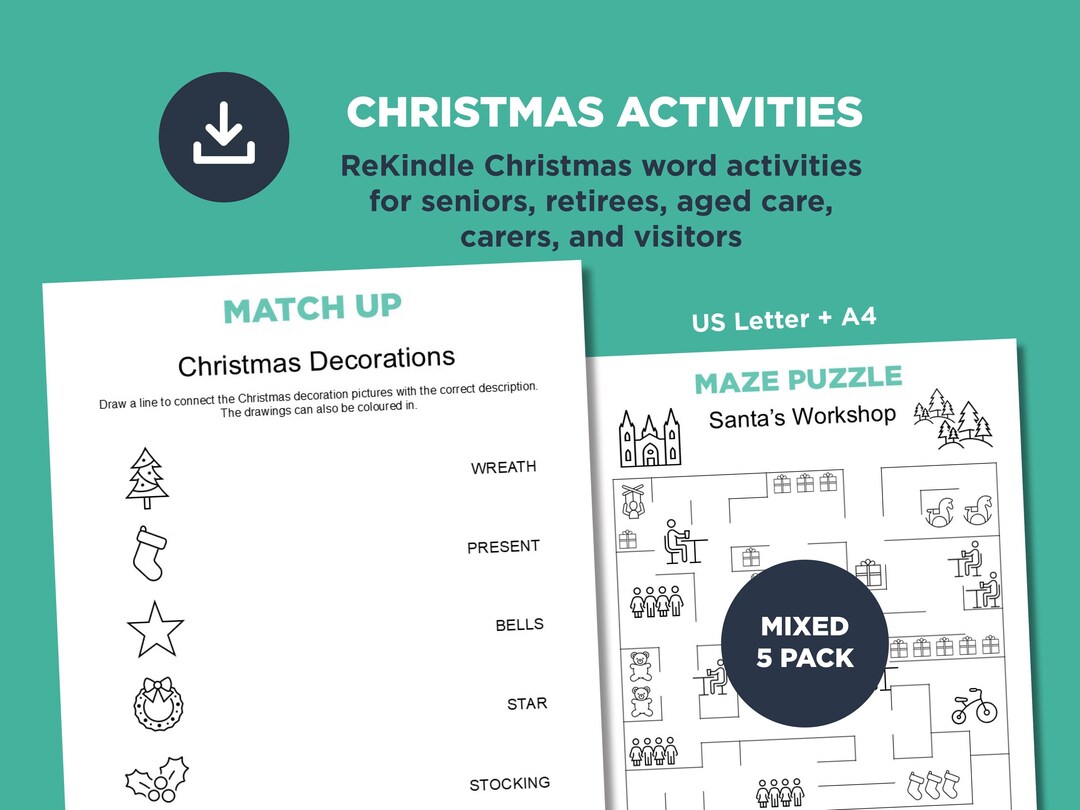 Dementia Activities Christmas Activities for Seniors Alzheimers ...