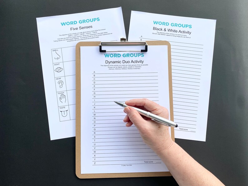 Dementia Activity: Word Group Game for Seniors (digital Download) - Etsy
