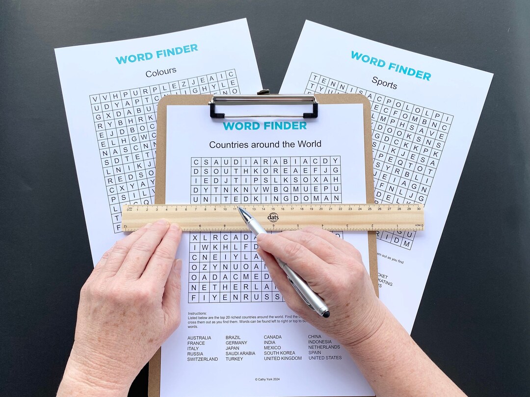 Themed Word Finder Activities Dementia Alzheimer's Activity for Seniors ...