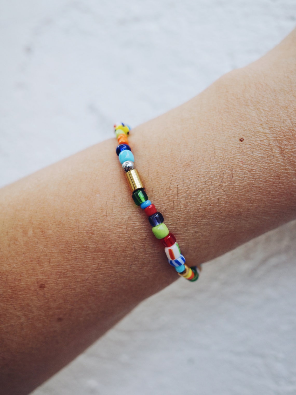 Colorful Beaded Bracelet - Etsy