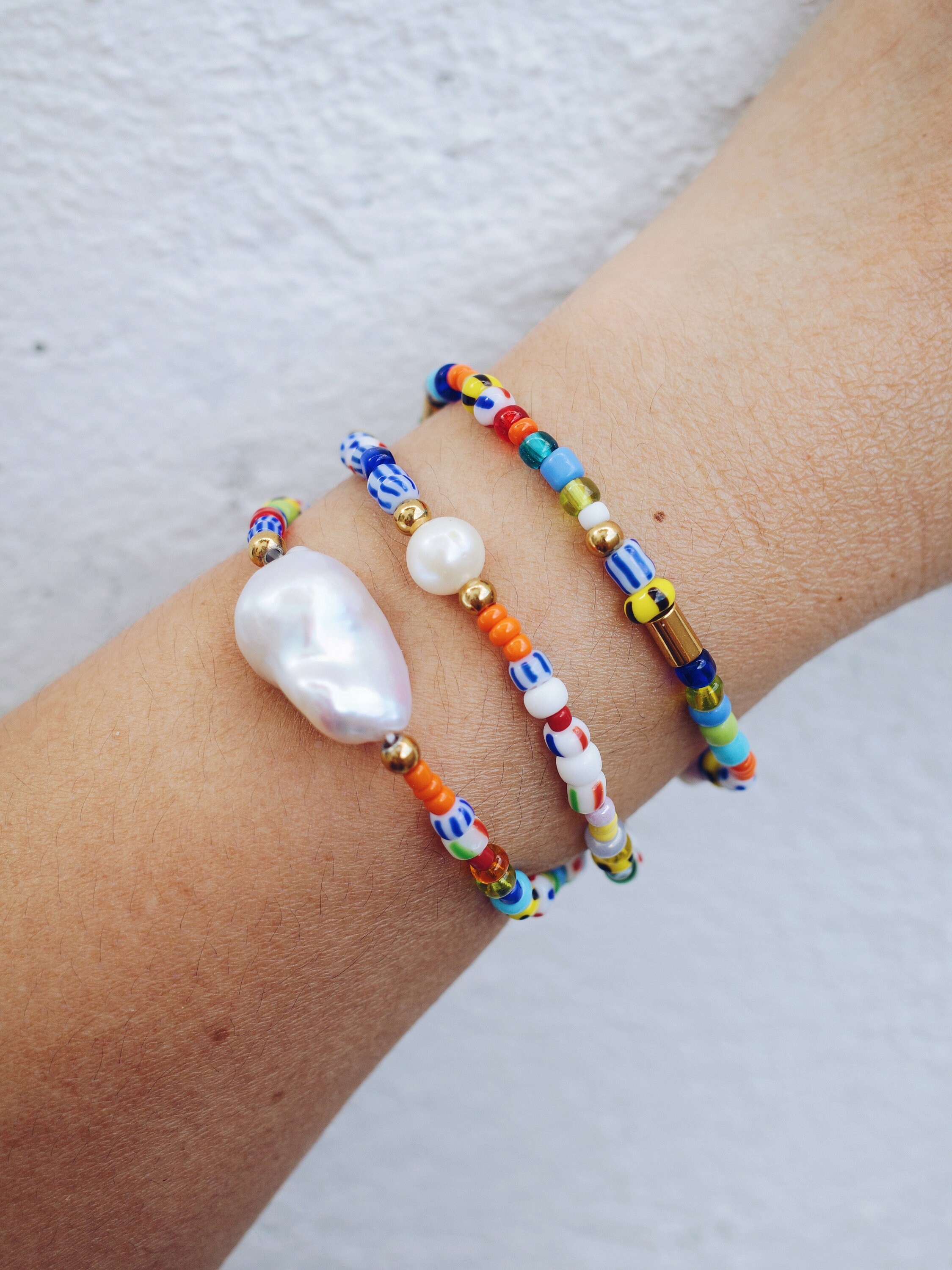 Colorful Beaded Bracelet - Etsy