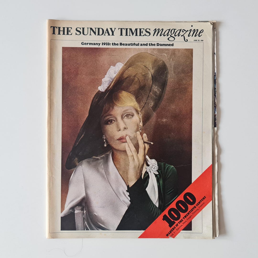 Vintage 1960s Sunday Times June 29 1969 British Magazines Collectable ...