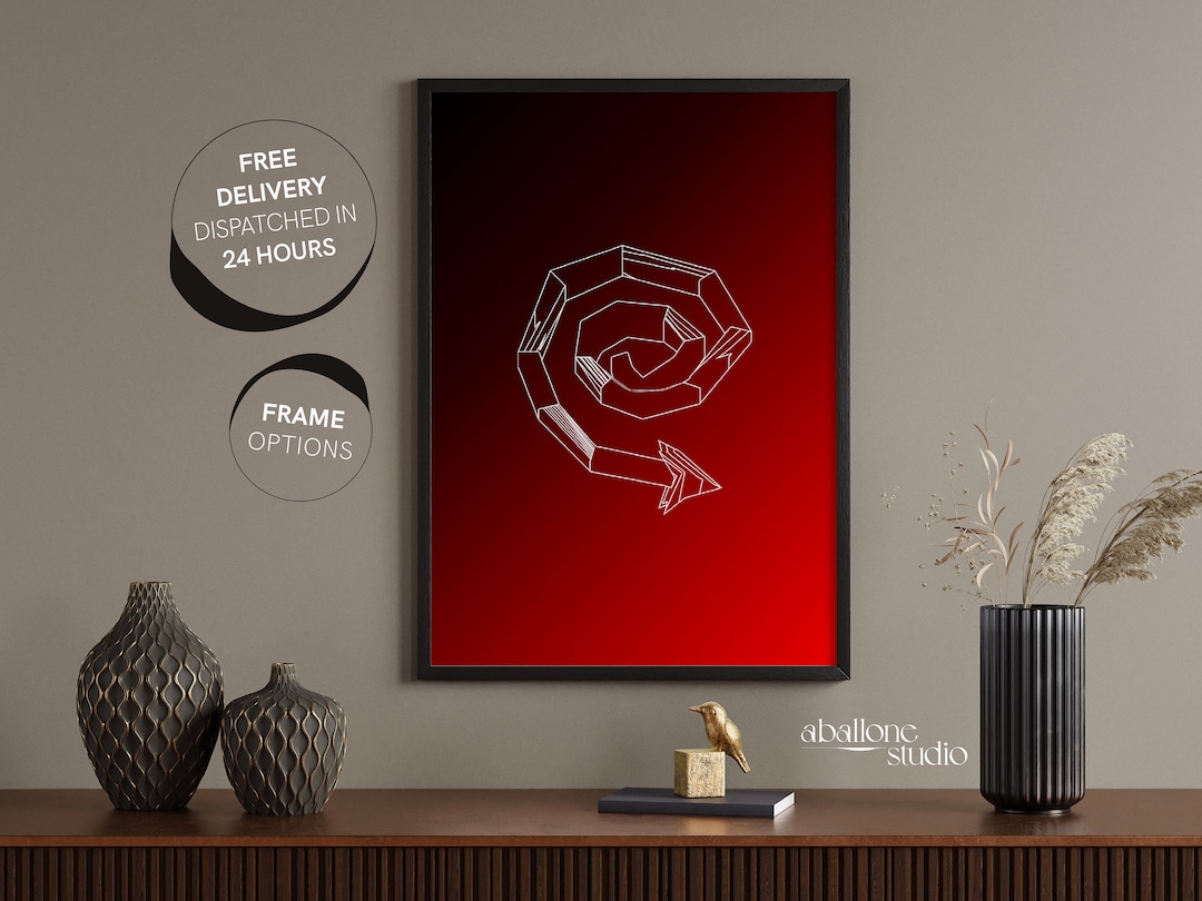 Runescape Abyssal Whip Print Video OSRS Games Gifts for Him Gradient ...