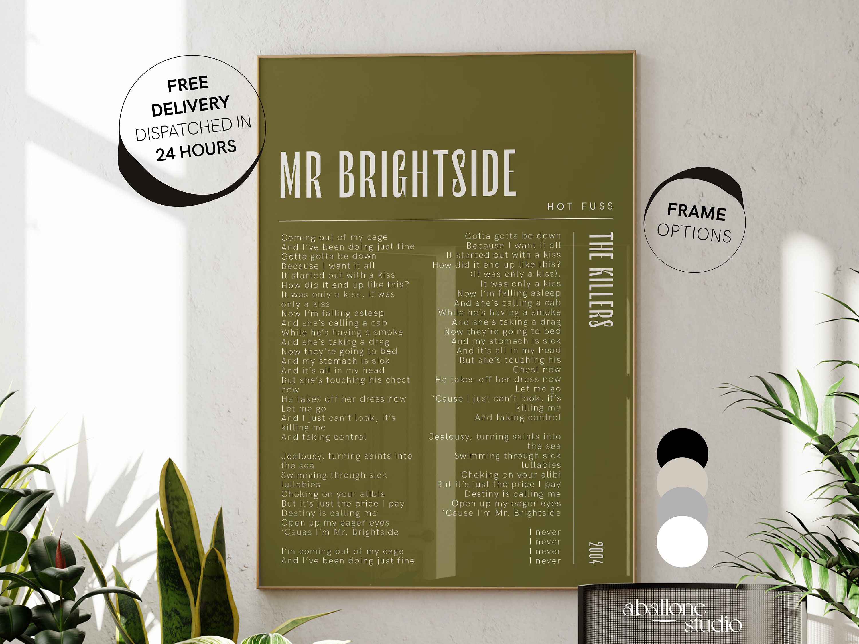 Custom Lyrics Poster Retro First Dance Lyrics Music Gift Song Lyric ...