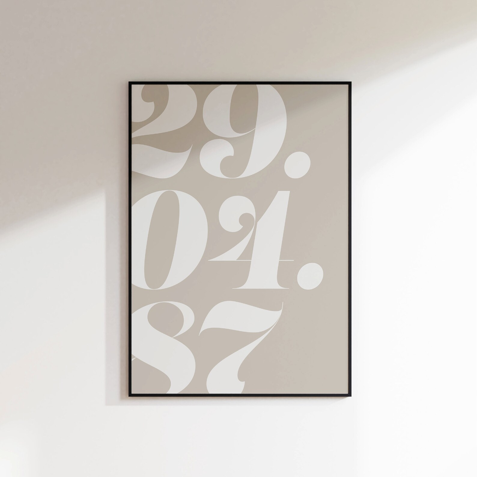 Personalised Special Date Print, Custom First Anniversary Gift for Him ...