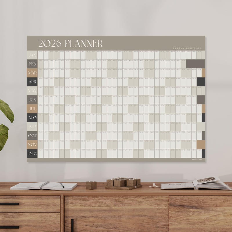 2026 Wall Planner A2 - Etsy UK