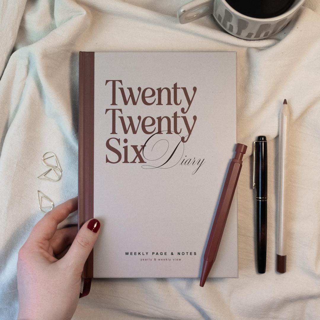 2026 Diary Weekly Planner A5 Hardback Journal and Notes Everyday Diary ...