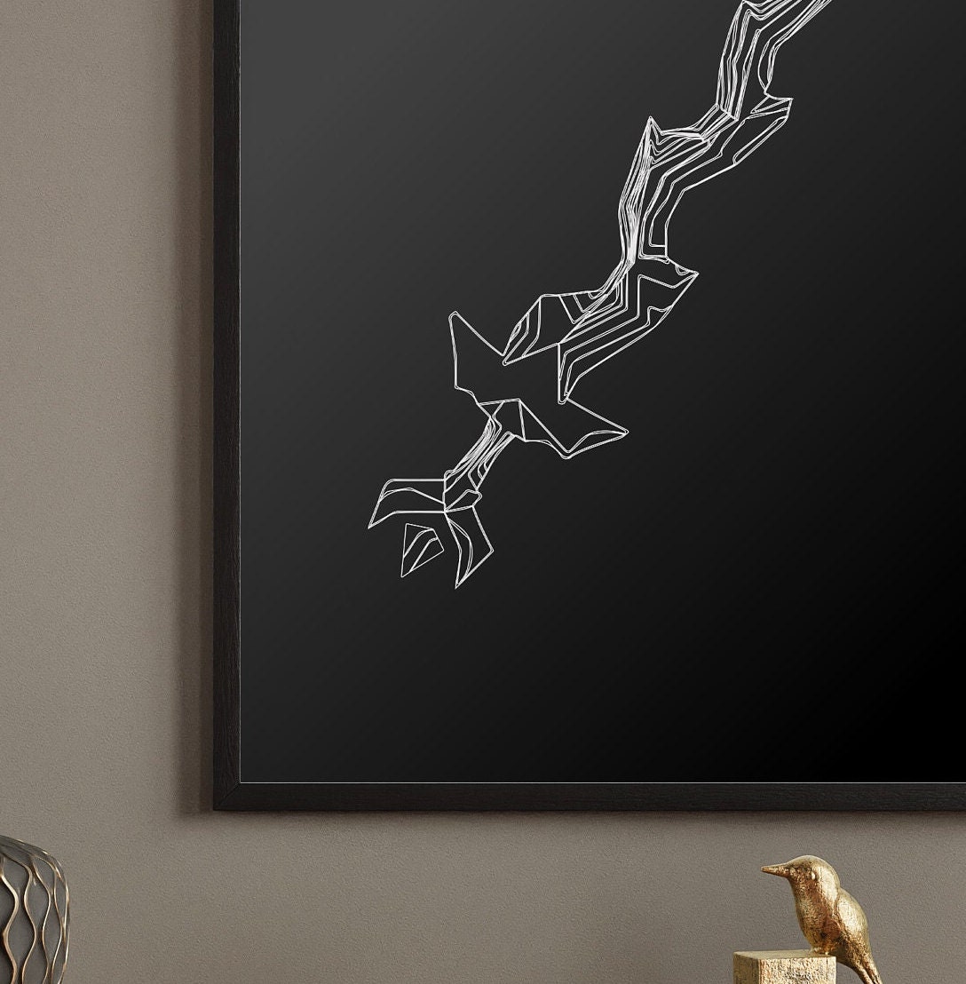 Runescape Osmumten's Fang Print Video OSRS Games Gifts for Him Gradient ...