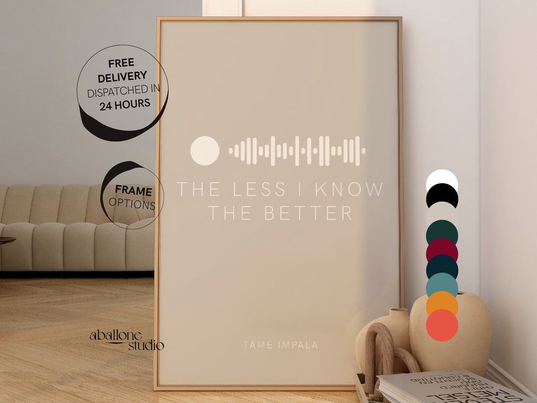 Custom Spotify Print Music Poster Spotify Code Taylor Swift Custom ...