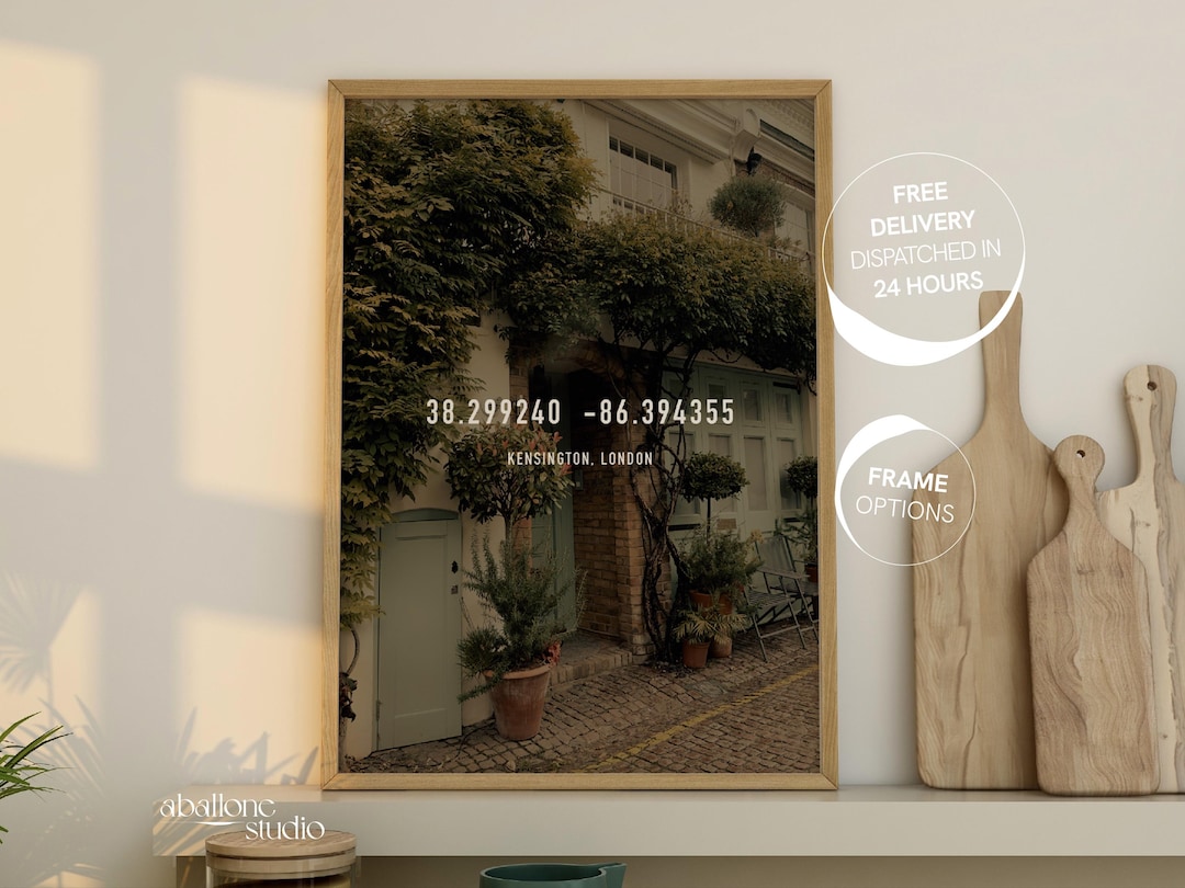 Custom Photo Coordinates Print Personalised Wedding Gifts for Her First ...