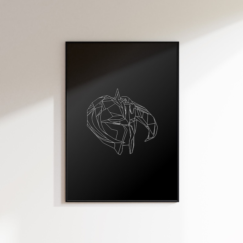 Runescape Zuk Slayer Helm Print Video OSRS Games Gifts for Him Gradient ...