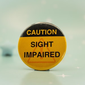 CAUTION Badges | Furry Nonverbal Communication Pin for Comic Cons ...