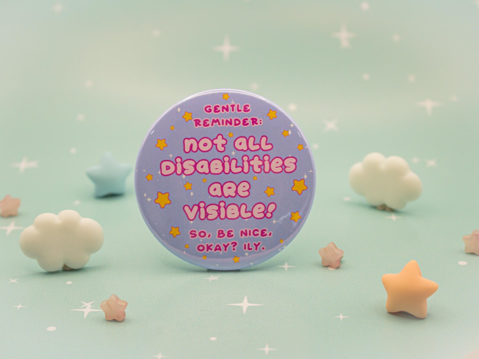 Not All Disabilities Are Visible Badge | Invisible Illness Button Pin ...