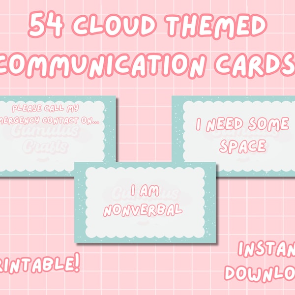 Communication Cards - Etsy