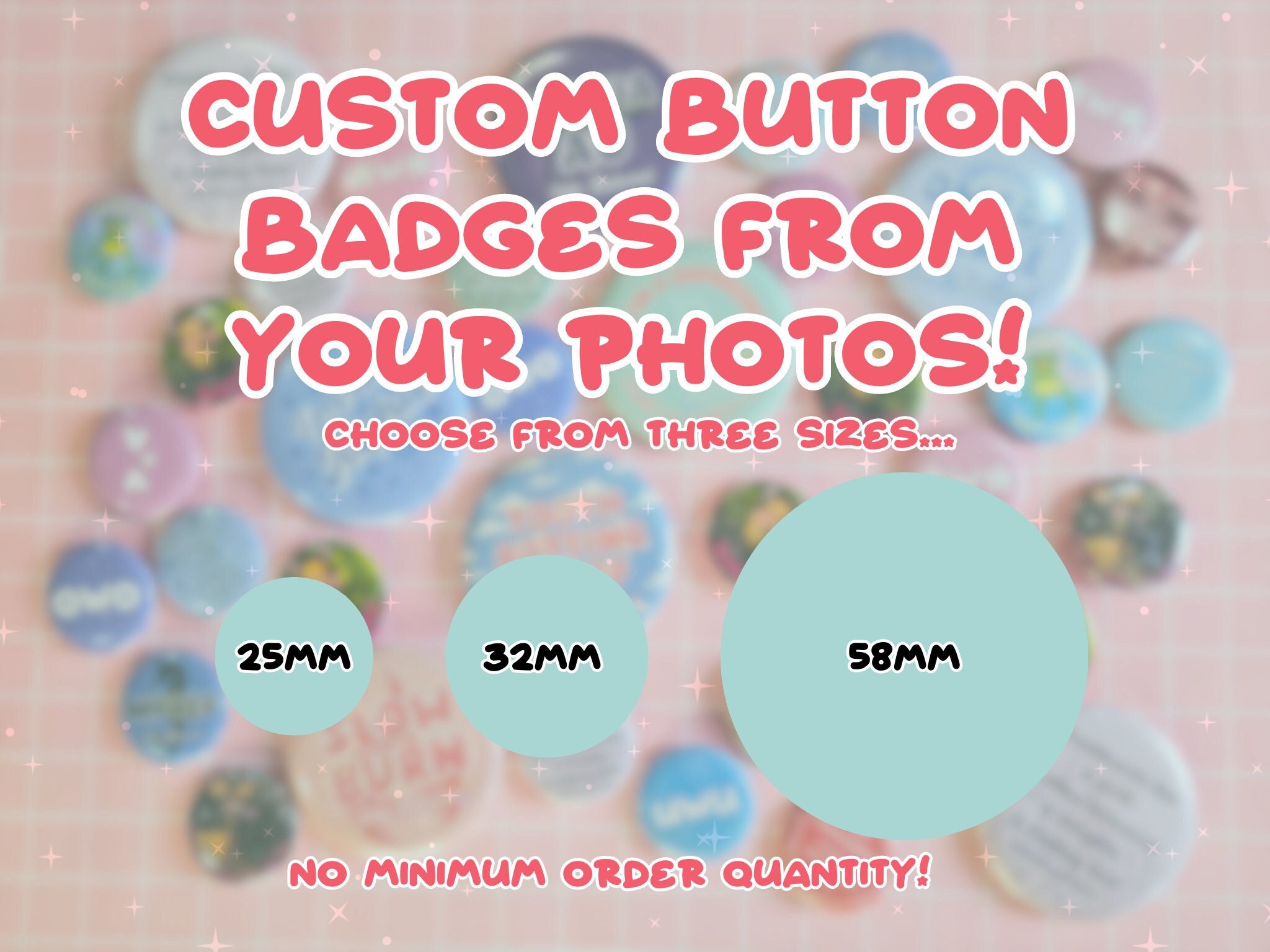 Order custom buttons online store
