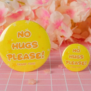 Nonverbal Communication Badge for Personal Space | Mobility Aid Pin ...