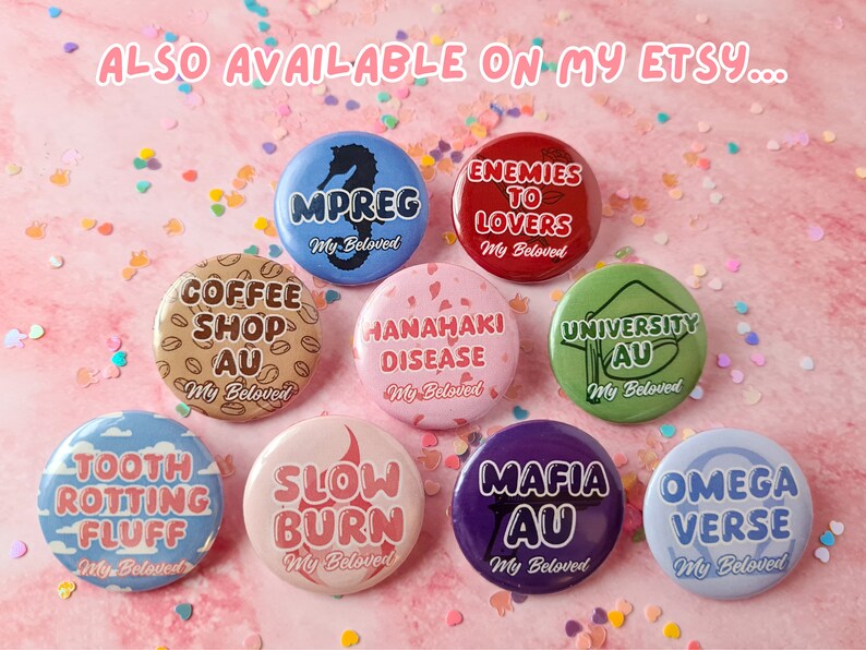 Tooth Rotting Fluff My Beloved, Fanfiction Button Badge, Fanfic Pin ...