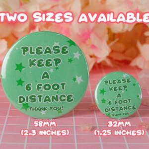 Nonverbal Communication Badge for Personal Space | Mobility Aid Pin ...