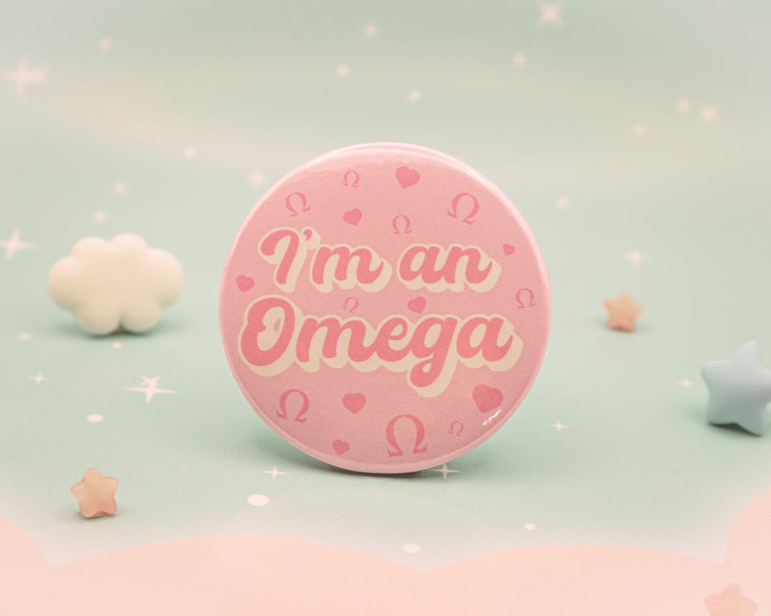 I'm an Omega Badge | Omegaverse Fanfiction Pin | AO3 Fandom Accessory ...