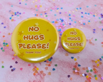 Button Badge for Personal Space, Accessible Pin, Anti-touch Reminder ...