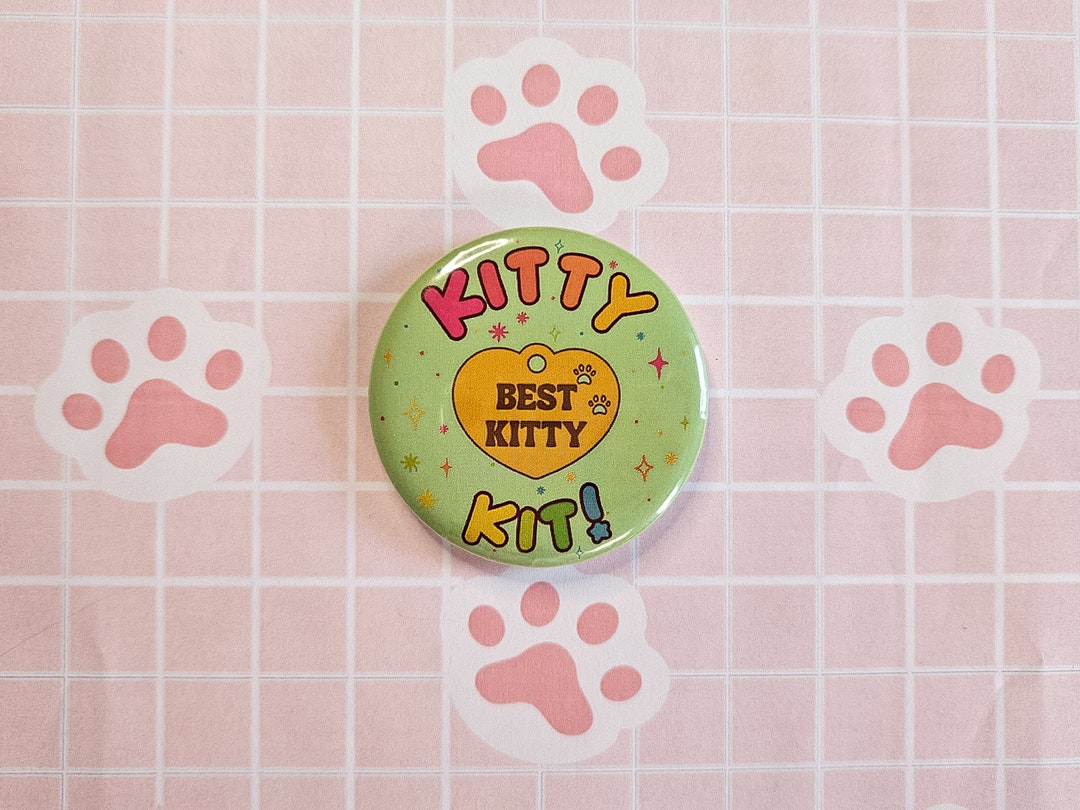 Kitty Kit Badge Otherkin Kinnie Pride Pup Fursona Furry Badge Petplay ...