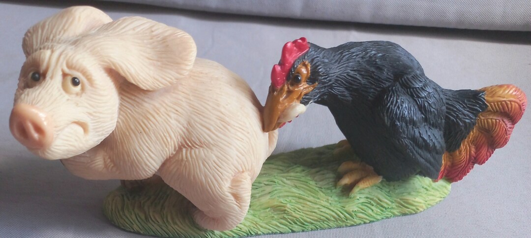 Piggin Henpecked Figurine - Handmade by David Corbridge 1996 - No Box ...