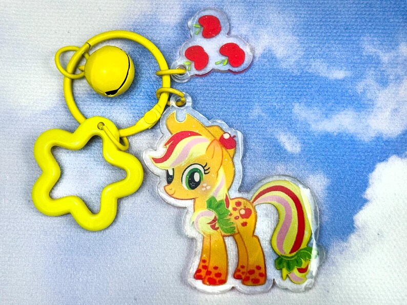 My Little Pony Cute Keychain,mlp Keychain Pendant,pony Bell Keychain ...