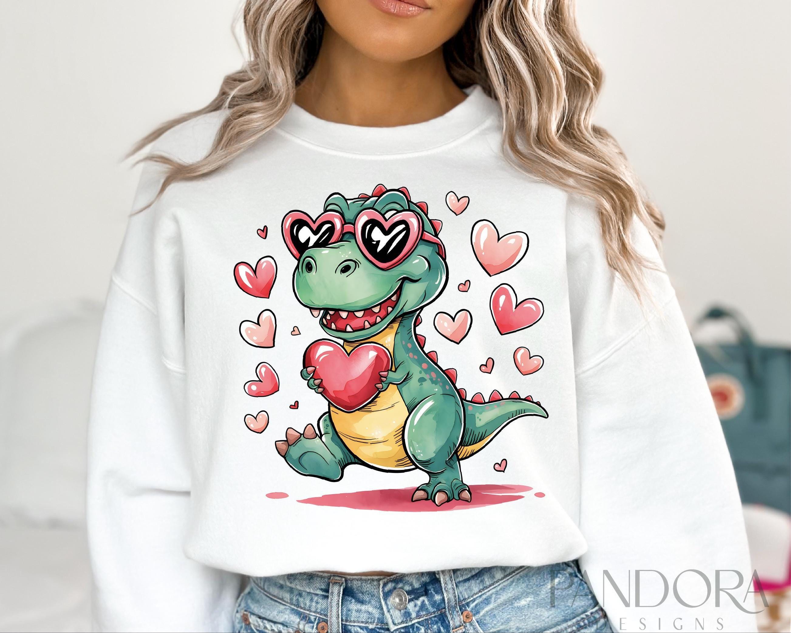 Valentine's Day T-rex Png, Dino Love Png, T-rex Valentine Png ...