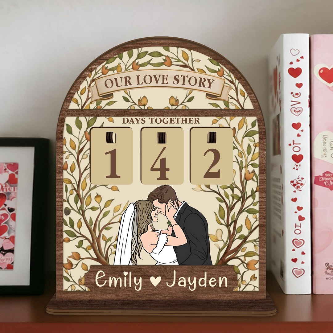 Personalized Days in Love Tracker, Anniversary Gift for Boyfriend ...
