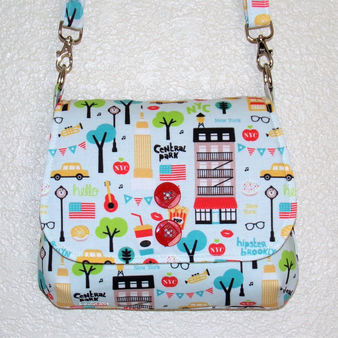 New York City Purse - Mini Messenger Style - Etsy