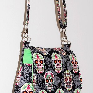 Sugar Skulls Mini Messenger Purse - Etsy