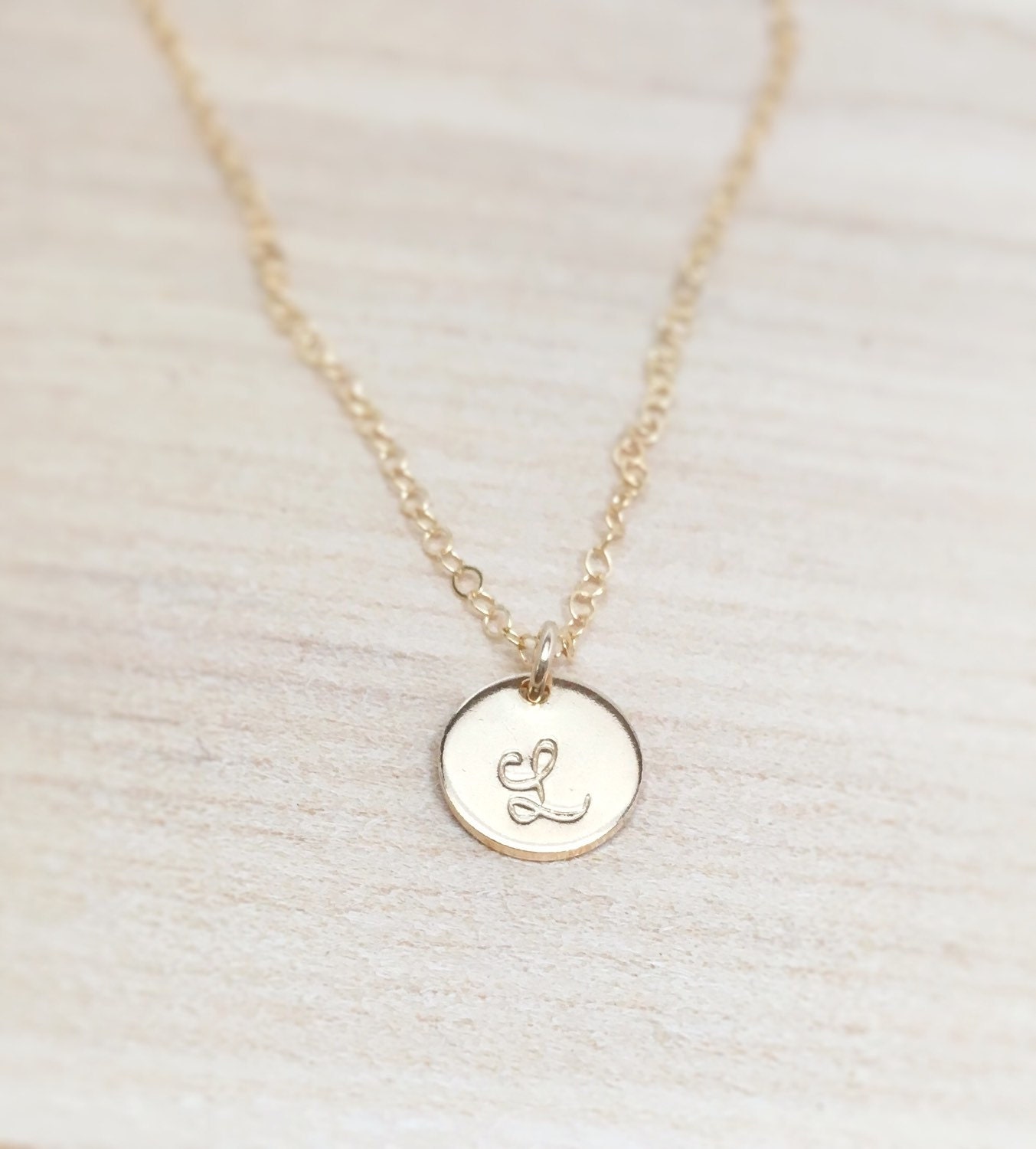 Gold Initial Necklace, Mothers Necklace With Children's Initials, Mom ...