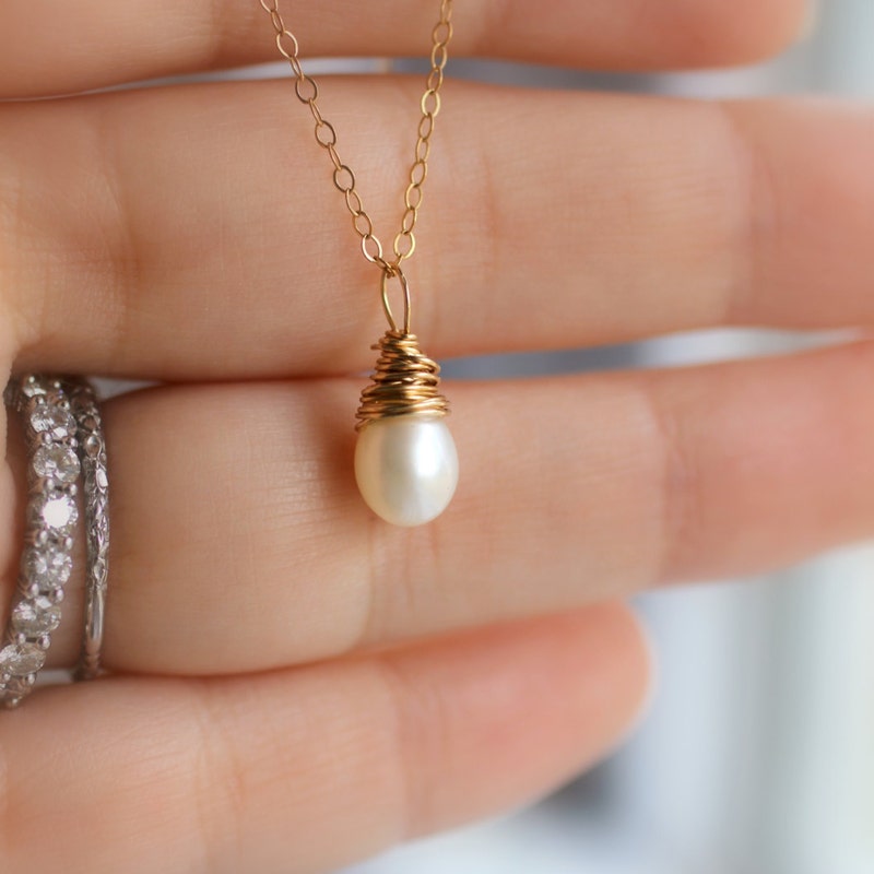 Wire Wrapped Pearl - Etsy