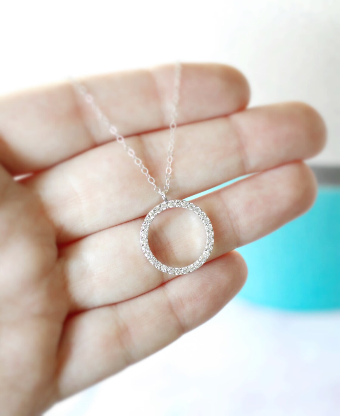 Grandma Necklace Grandmother Necklace Grandma Gift Circle - Etsy