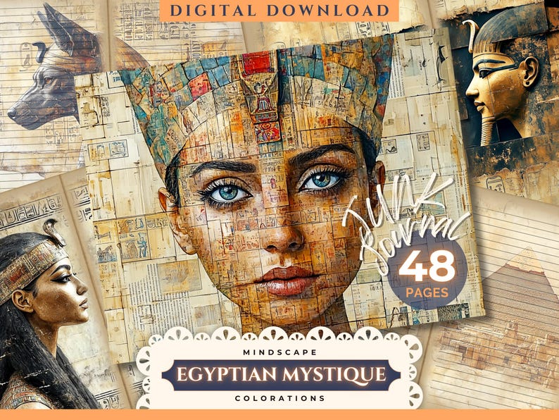 Ancient Egyptian Junk Journal Pages | Egypt Art | Egyptian Mystique ...