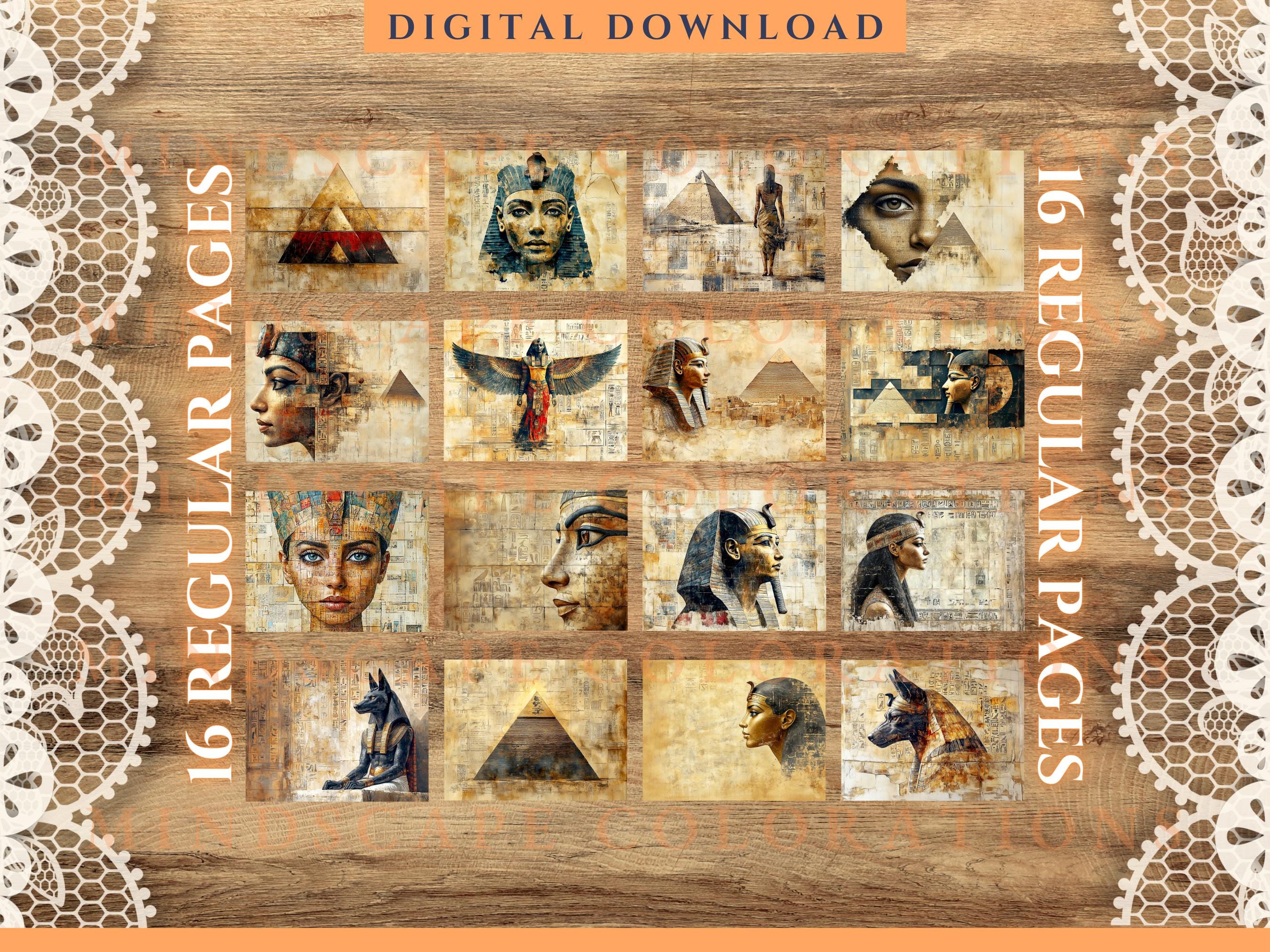 Ancient Egyptian Junk Journal Pages | Egypt Art | Egyptian Mystique ...