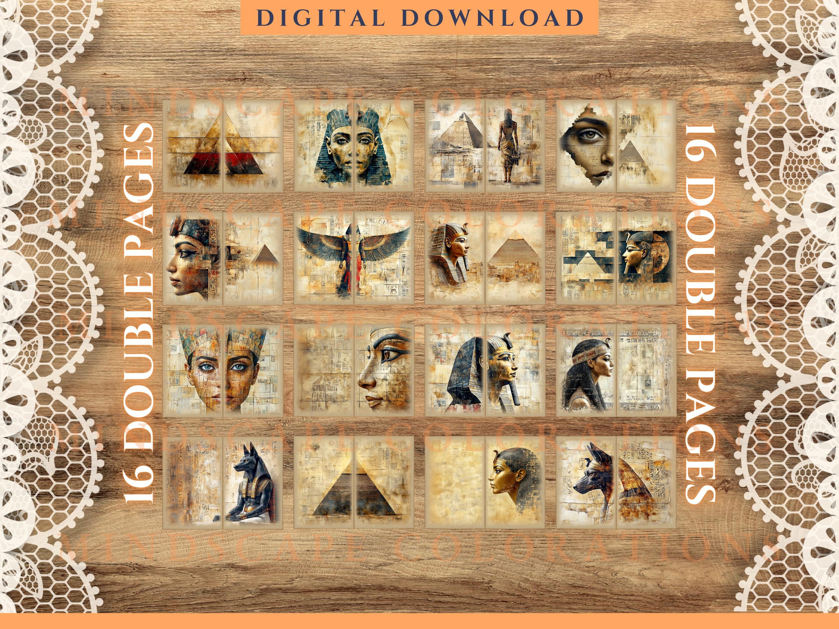 Ancient Egyptian Junk Journal Pages | Egypt Art | Egyptian Mystique ...