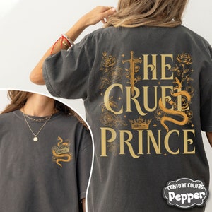 The Cruel Prince Comfort Color Shirt, the Folk of the Air Shirt, Cardan ...
