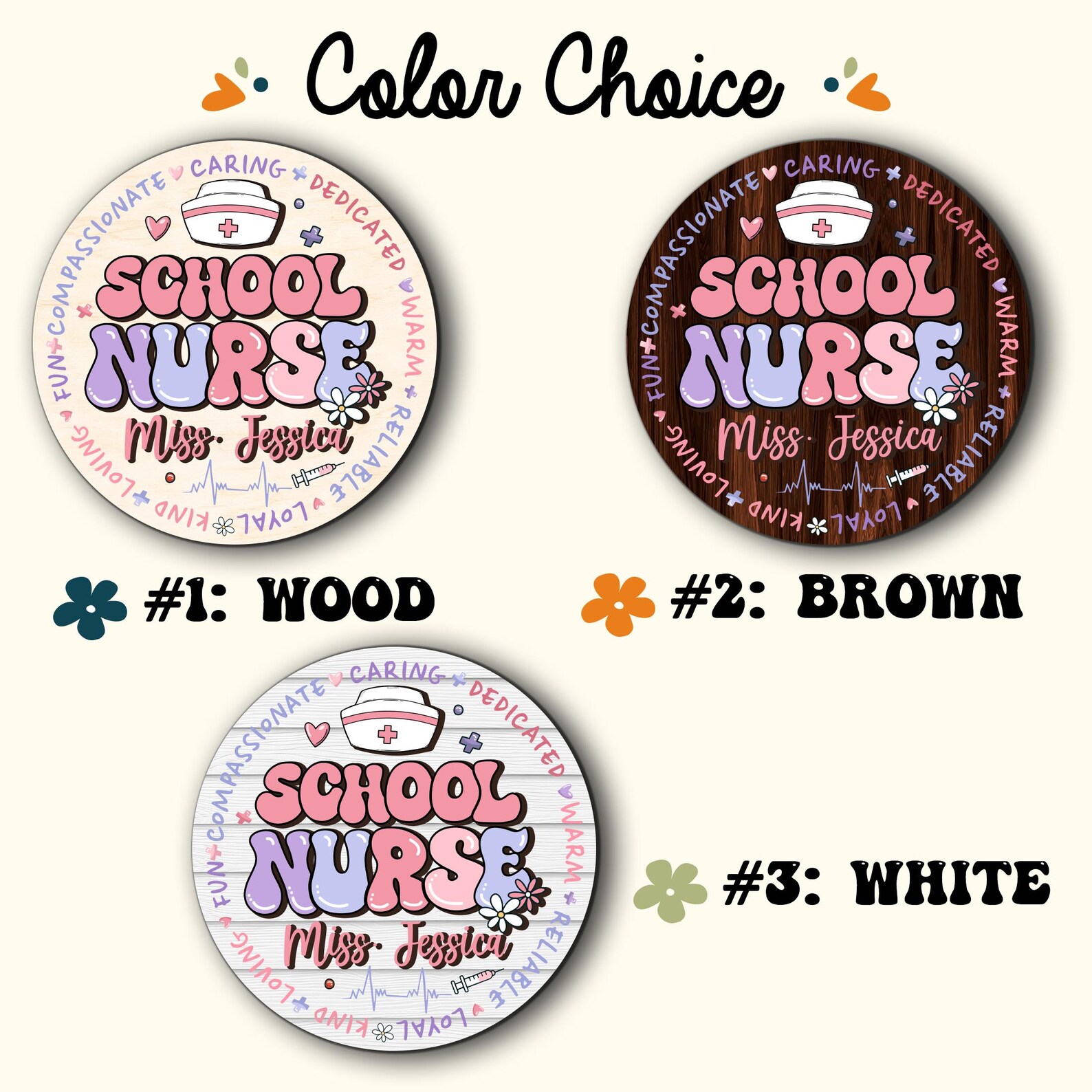 School Nurse Door Sign, School Nurse Gift, Personalized School Nurse ...
