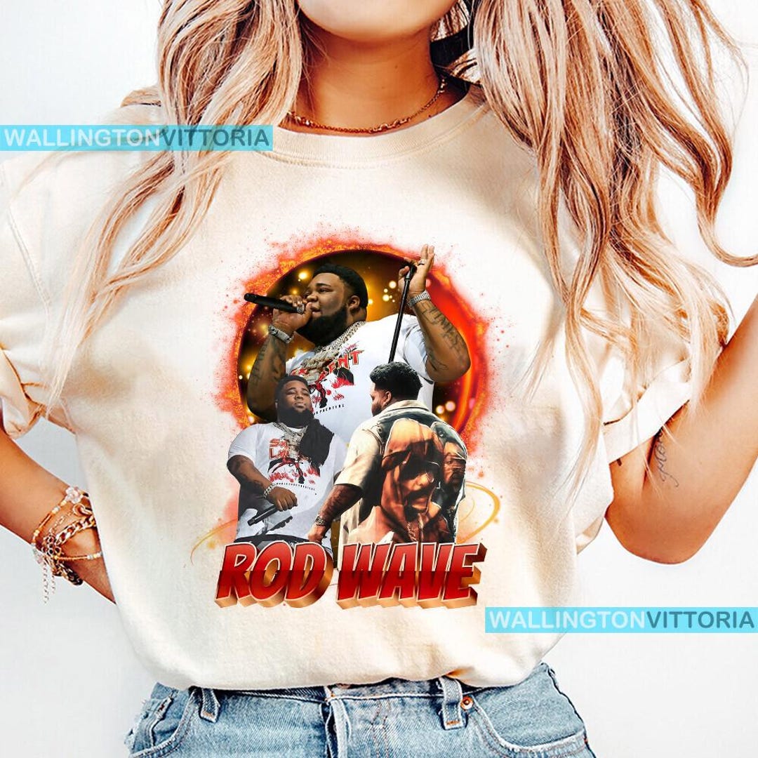 Rod Wave T-shirt Design PNG, Bootleg Tee, Transparent, Concert Vibes ...