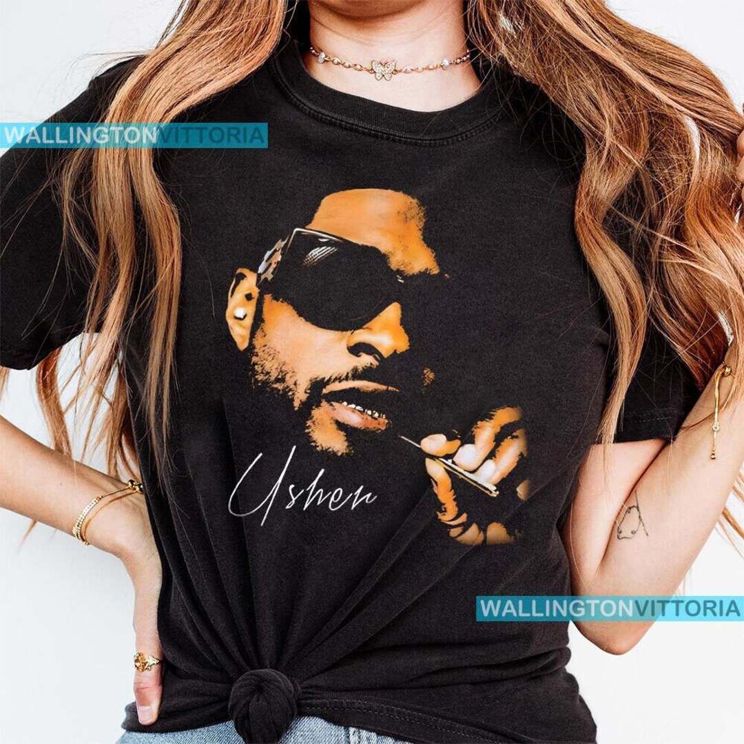Usher Png, Usher Vintage Rap 90s, Usher World Tour Design Usher Past ...