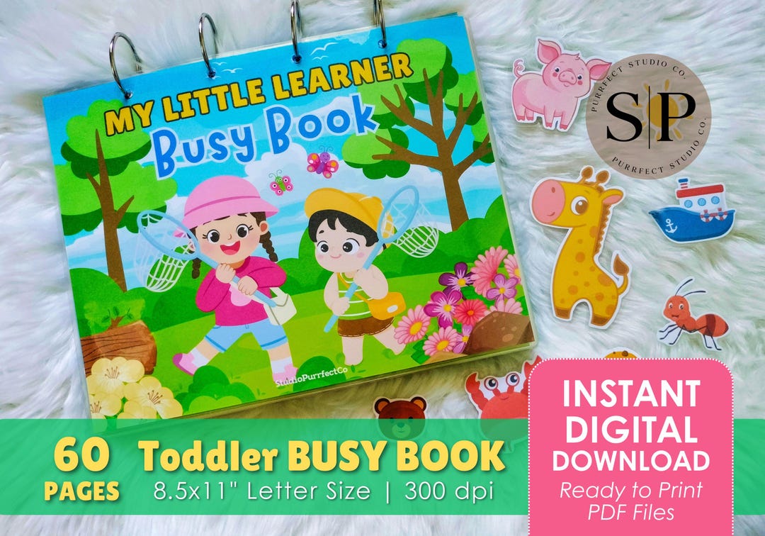 Busy Book Activity Worksheets Printable, Preschool Activities ...