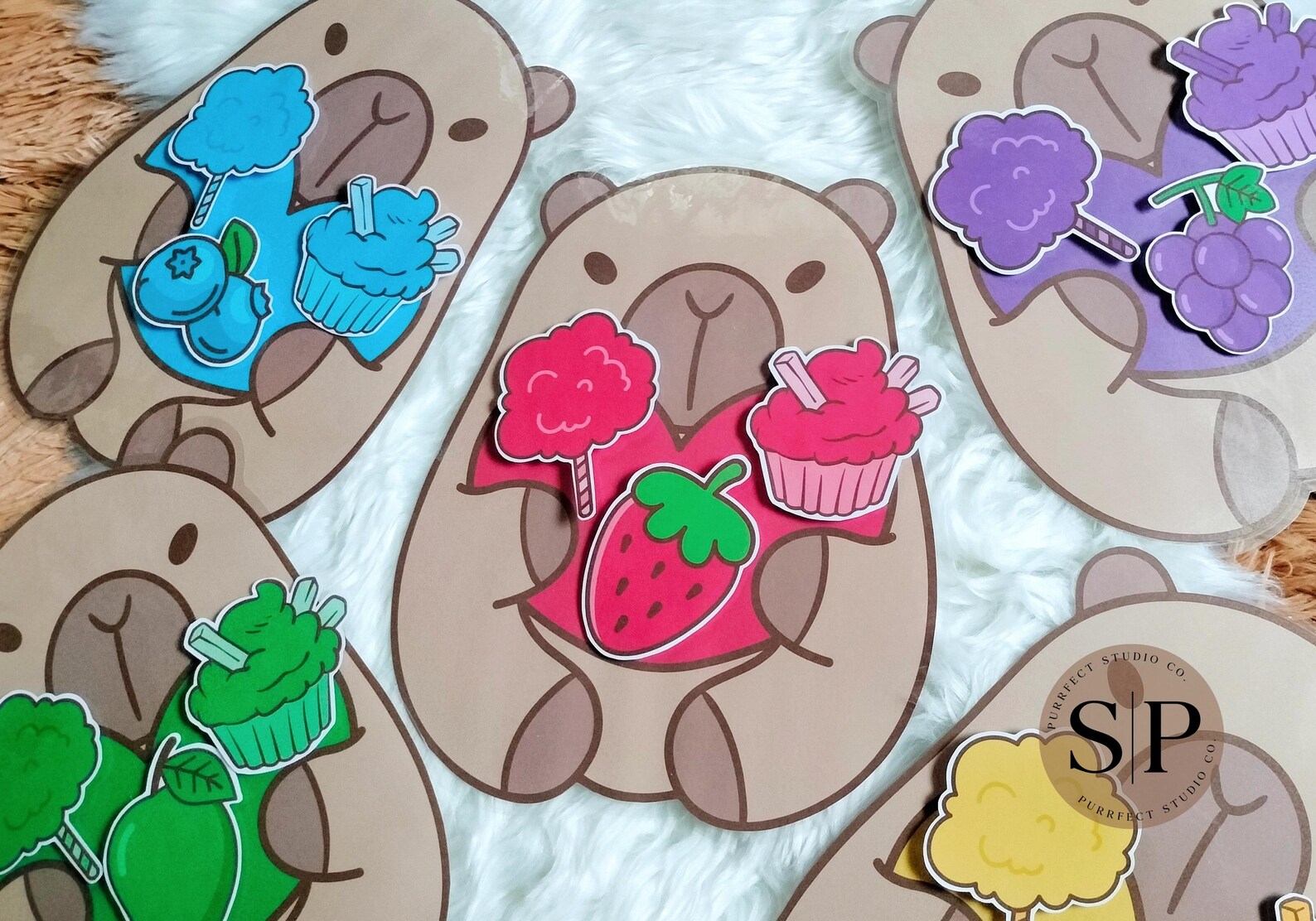 Capybara Valentine Toddler Color Printables, Color Sorting Activities ...