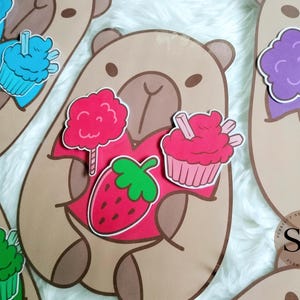 Capybara Valentine Toddler Color Printables, Color Sorting Activities ...