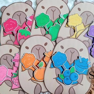 Cute Capybara Color Matching Game for Kids, Printable Color Sorting ...