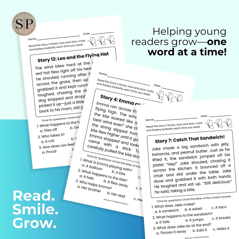 English Reading Comprehension Passages Worksheets for Kindergarten to ...